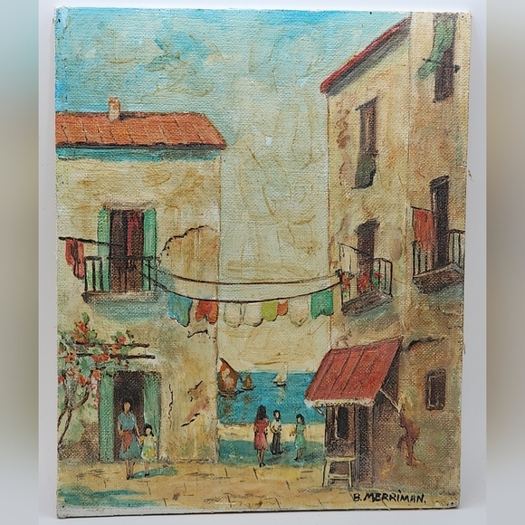 Art | Vintage Still Life Unframed Oil Painting Signed By B Merriman ...